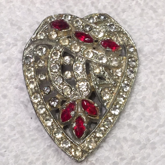 Vintage | Jewelry | Vintage Art Deco Rhinestone Dress Clip | Poshmark